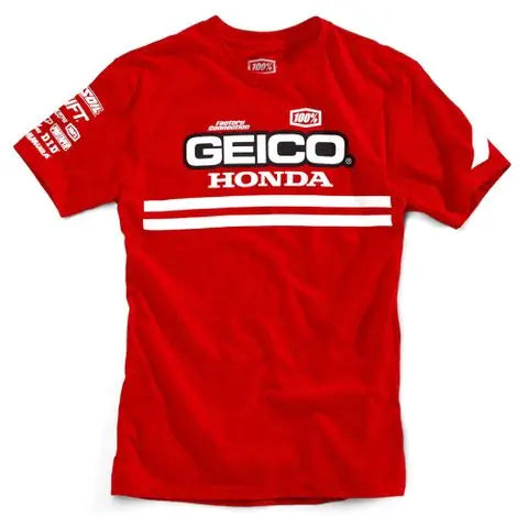 CONTROL T-SHIRT GEICO/HONDA RED MED - Top Two Moto